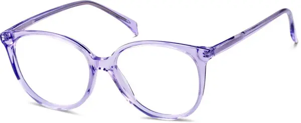Zenni Vintage Round Eyeglasses Full Rim Frame - Purple