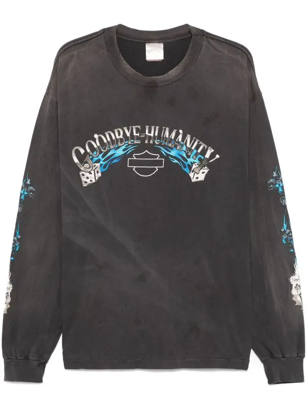 SAINT MXXXXXX Slogan-print T-shirt