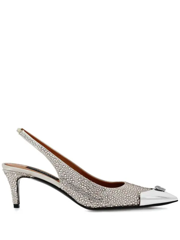 Philipp Plein 55mm Strass Pumps - Neutrals