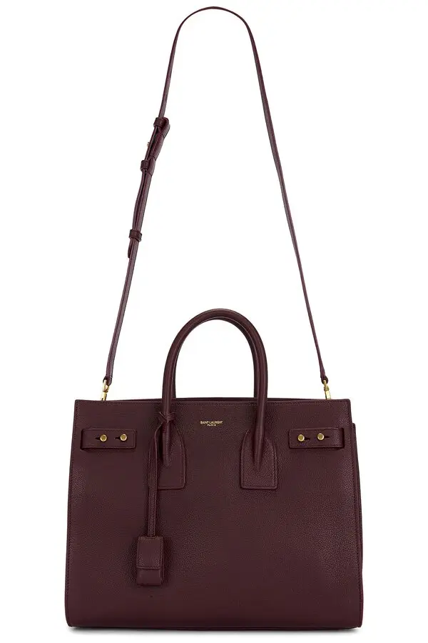 Saint Laurent Small Sac De Jour Supple Bag - Hot Wine