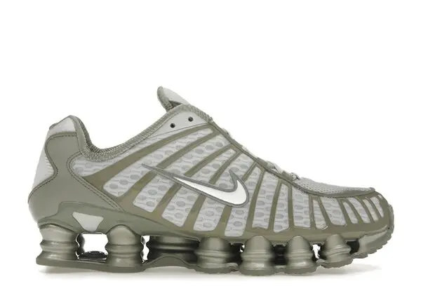 Nike Shox Tl Sneakers - Light Silver/white/light Army