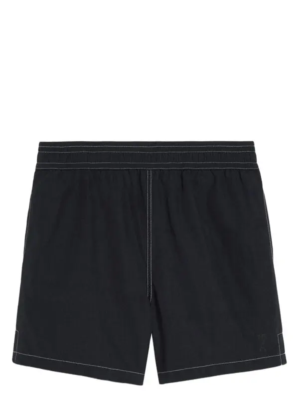 Ami De Coeur Contrast-stitching Swim Shorts