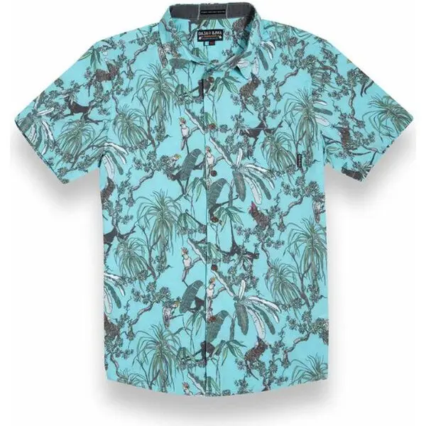 BAJA LLAMA On Our Way Upvagabond Button Up - Green