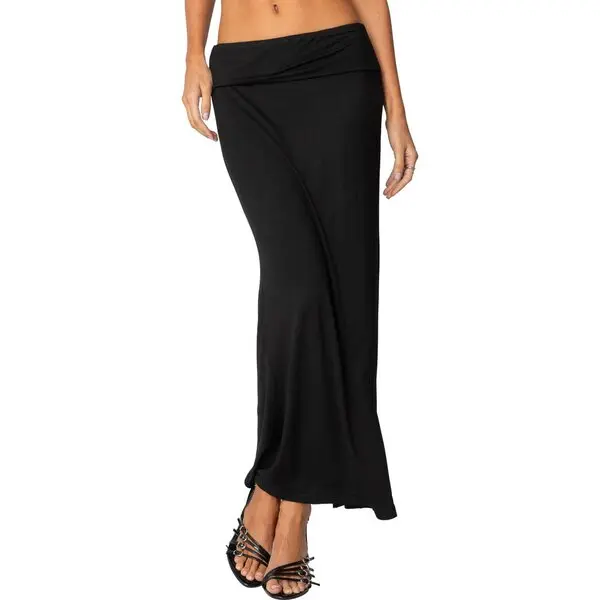 EDIKTED Johanna Foldover Maxi Skirt