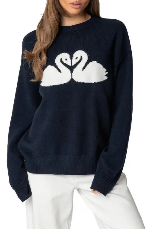 EDIKTED Swan Oversize Sweater