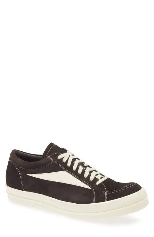 Rick Owens Sneaks Low-top Sneakers - Mahogany/ Milk/ Milk