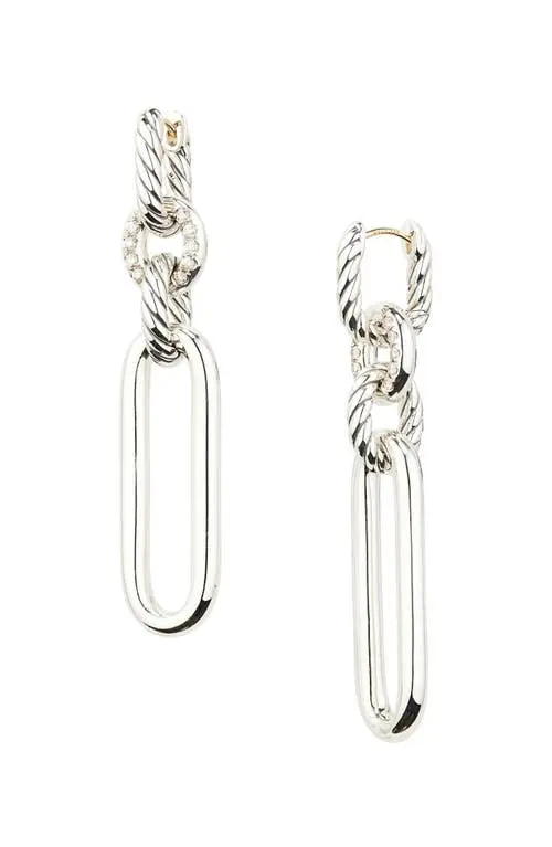 David Yurman Lexington Diamond Drop Earrings