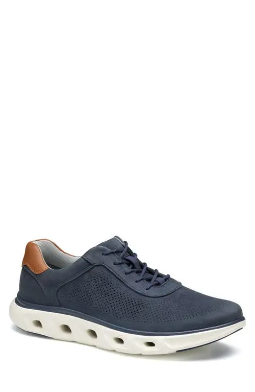 Johnston & Murphy Reactivate Leather Sneakers - Navy Nubuck