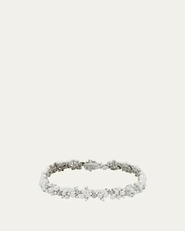 Paul Morelli Lagrange Pearl And Diamond Link Bracelet