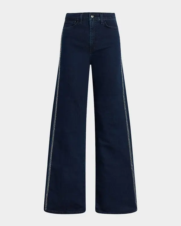 Joe's Jeans The Mia Wide-leg Crystal Stripe Jeans - Bright Lights