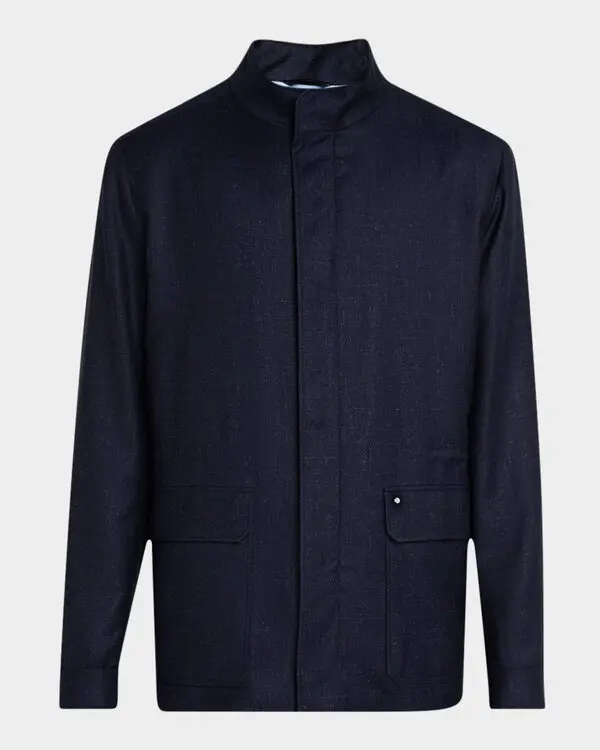 Stefano Ricci Silk Cashmere Car Coat