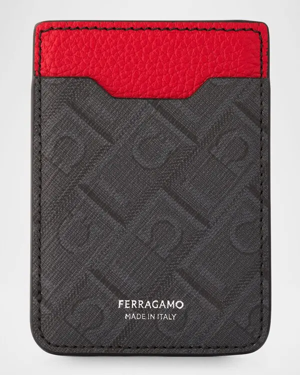 FERRAGAMO Monogram Magsafe Card Holder