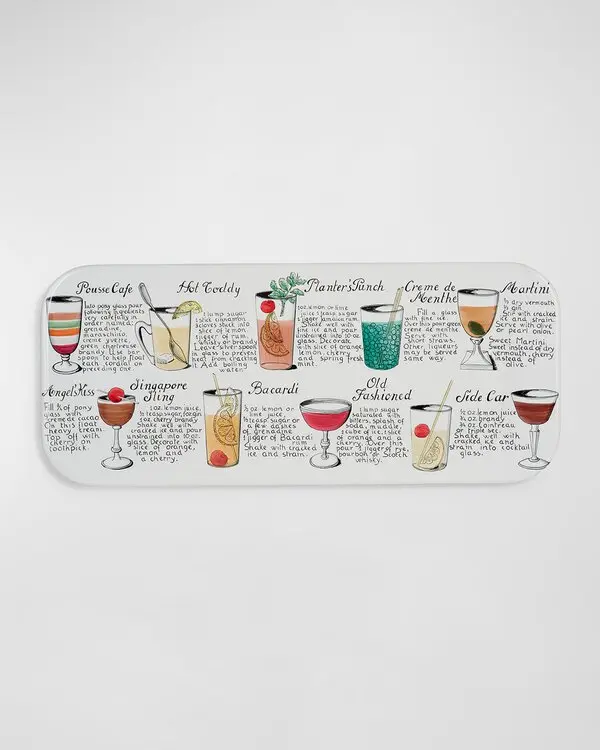 FORNASETTI Cocktail Tray - Color On White