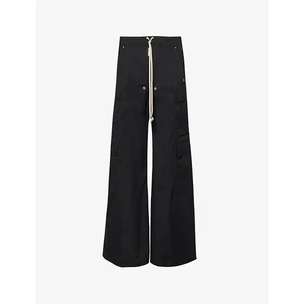 Rick Owens Wide-leg Multi-pocket Cargo Trousers
