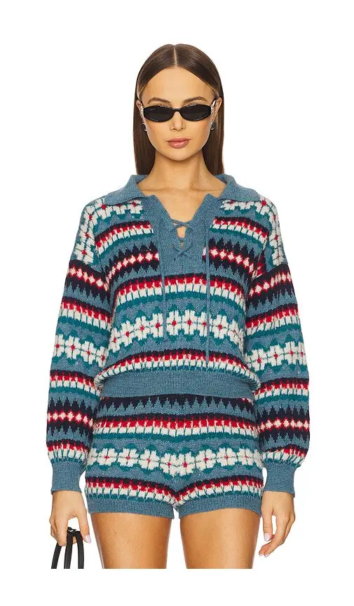 MOTHER Lace-up Pullover Jumper