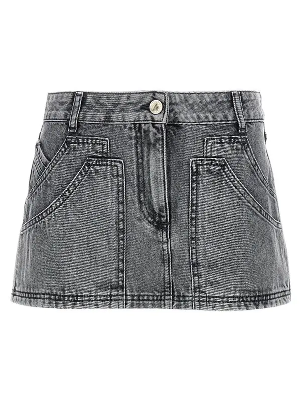 Attico Multipocket Mini Skirt - Gray