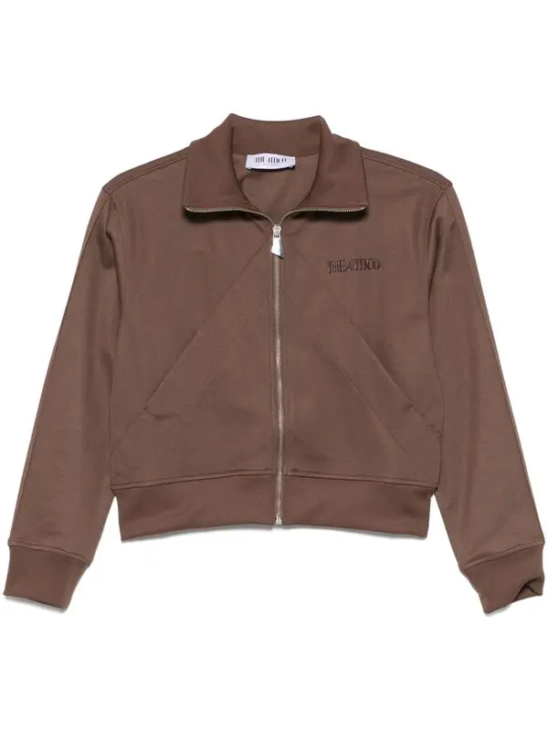Attico Logo-appliqué Sweatshirt - Brown