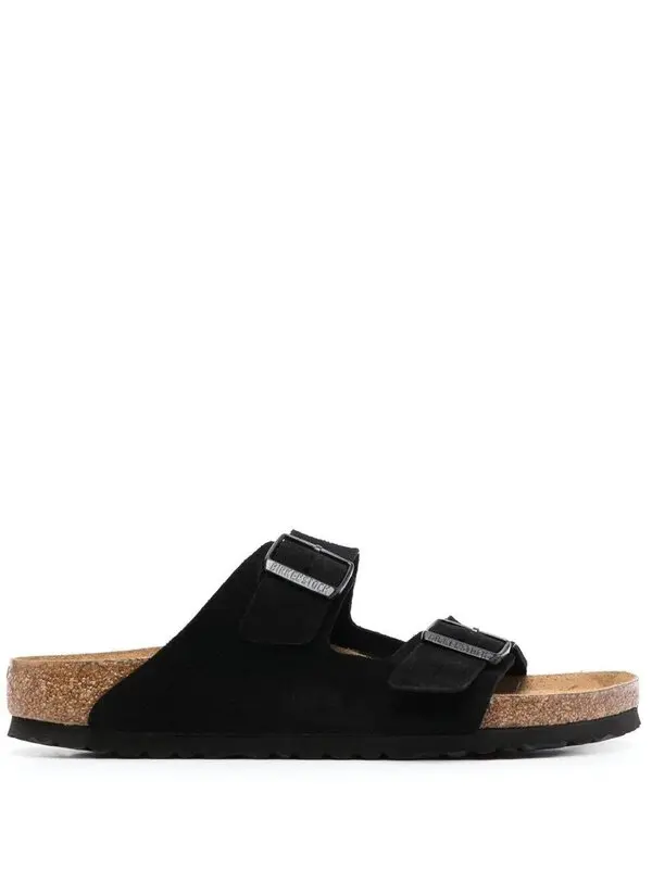 BIRKENSTOCK Arizona Suede Sandals - Black