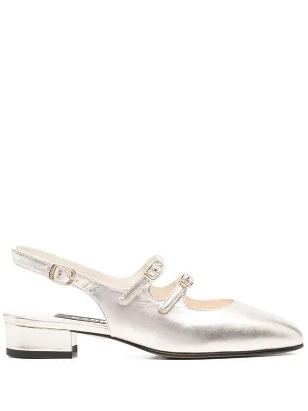 CAREL Peche Laminated Leather Ballerinas