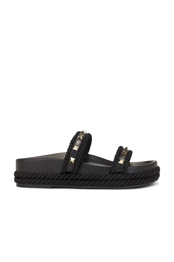 Valentino Garavani Rockstud Torchon Slides