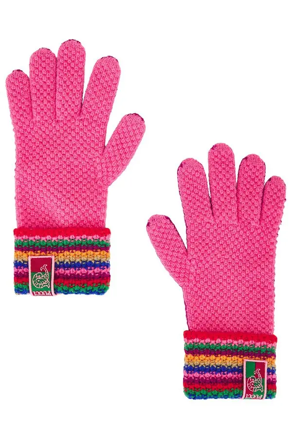 Emilio Pucci Wool Gloves - Multicolor