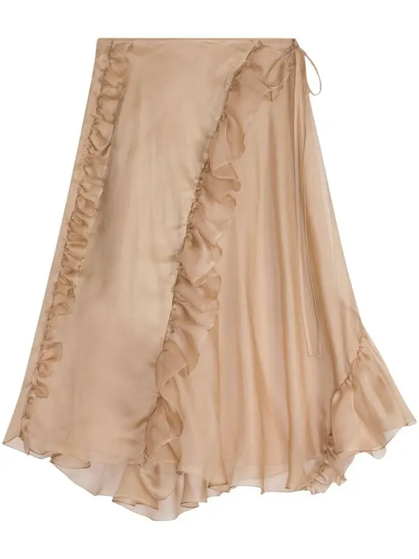 Cecilie Bahnsen Adelina Midi Skirt - Neutrals
