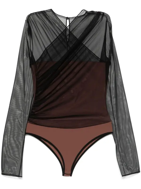 NENSI DOJAKA Mesh Bodysuit - Black