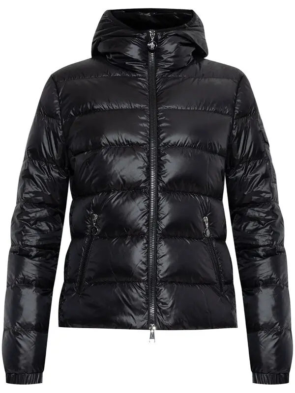 Moncler Gles Down Jacket With Hood - Black