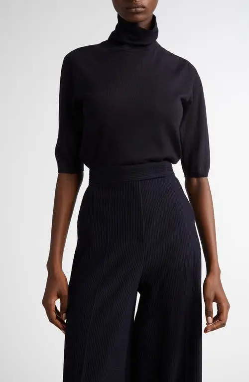Max Mara Cecina Virgin Wool Turtleneck Sweater - Ultramarine