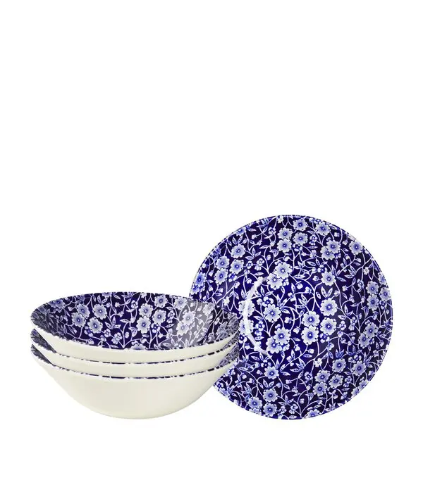 BURLEIGH Set Of 4 Calico Cereal Bowls