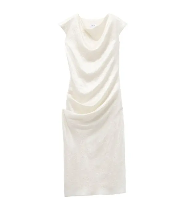 Alexander McQueen Asymmetric Draped Dress