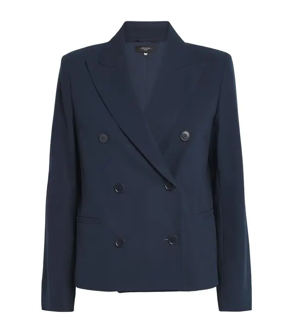 Max Mara Cotton Double-breasted Blazer