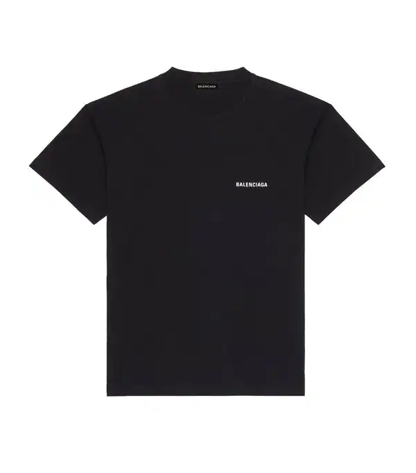 Balenciaga Logo T-Shirt - Black | Editorialist