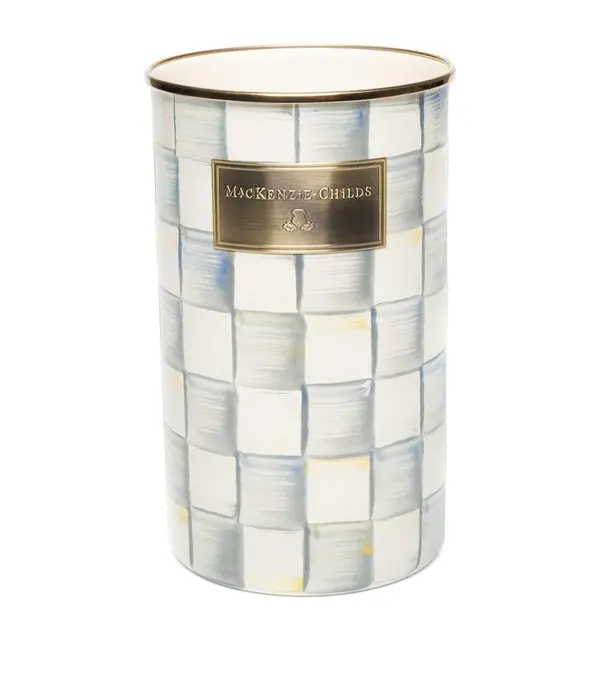 MACKENZIE-CHILDS Sterling Check Utensil Holder