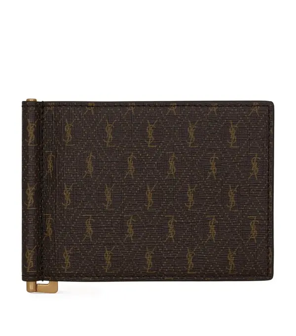 Saint Laurent Small Monogram Money Clip Wallet