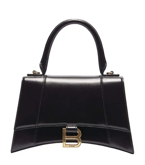 Balenciaga Small Hourglass Top-handle Bag - Black