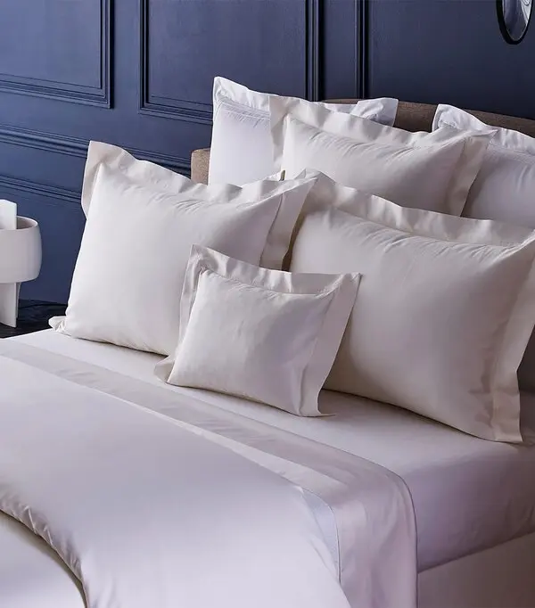 YVES DELORME COUTURE Egyptian Cotton Prodige Bottom Flat Sheet