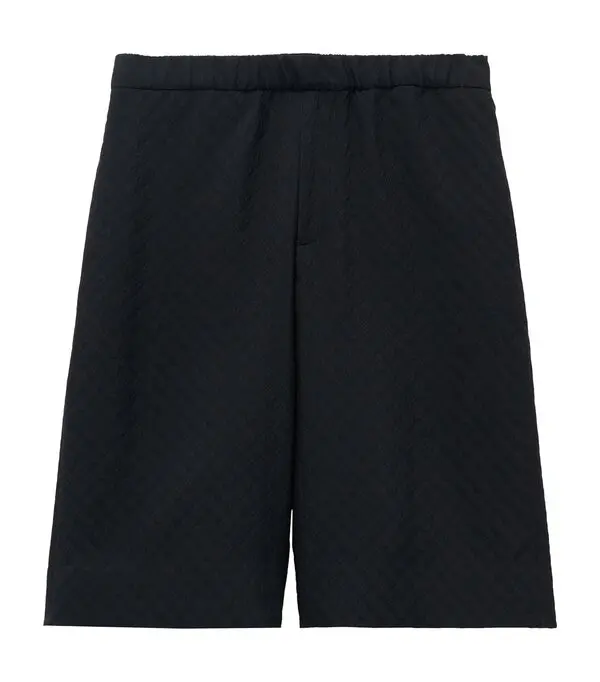 Alexander McQueen Skull Jacquard Shorts - Black