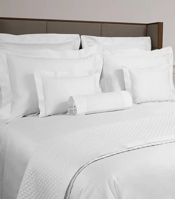 YVES DELORME COUTURE Cotton Adagio Emperor Flat Sheet - White