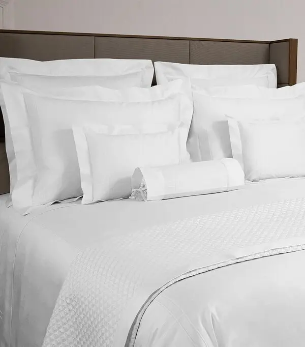 YVES DELORME COUTURE Cotton Adagio Square Oxford Pillowcase - White