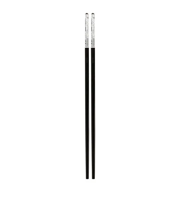 Christofle Plated Chinese Jardin D'eden Chopsticks - Silver