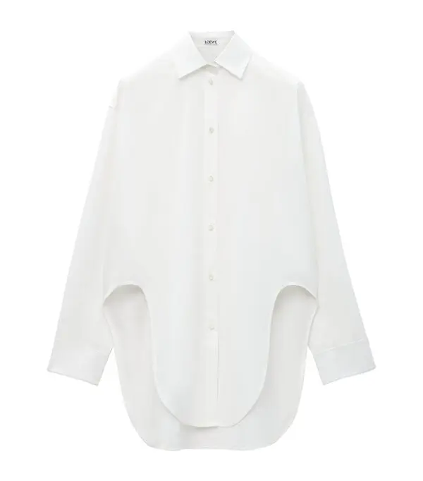 Loewe Asymmetric Longline Shirt - White