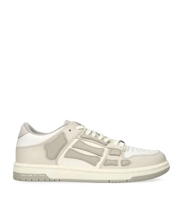 Amiri Leather Skel Low-top Sneakers - White