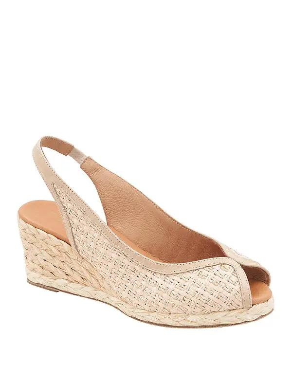 Andre Assous Audrey Jute Wedge Sandals - Natural/platino