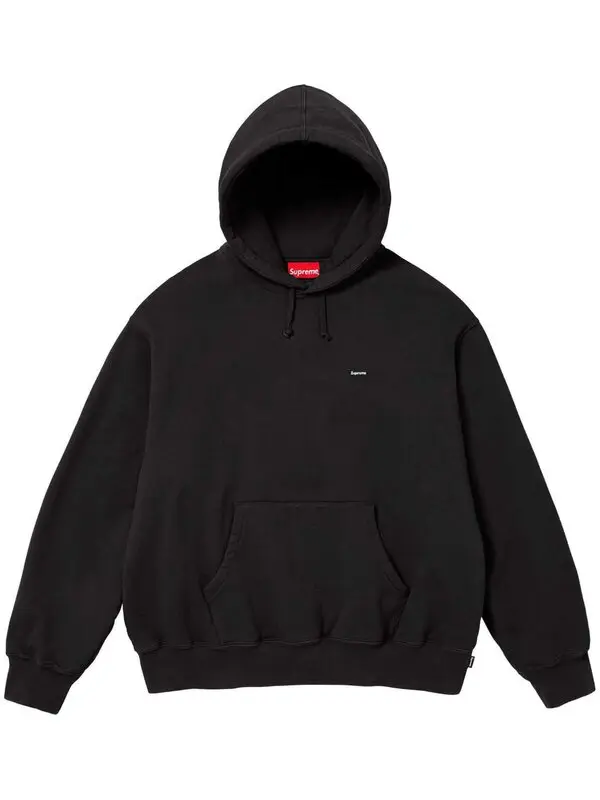 Supreme Logo-Patch Hoodie - Black | Editorialist 