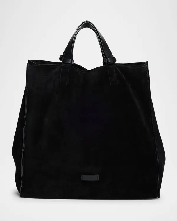 Giorgio Armani Split Leather Tote Bag