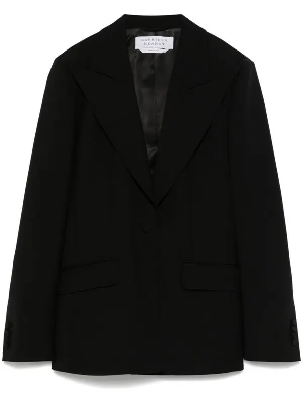 Gabriela Hearst Leiva Blazer - Black Ss