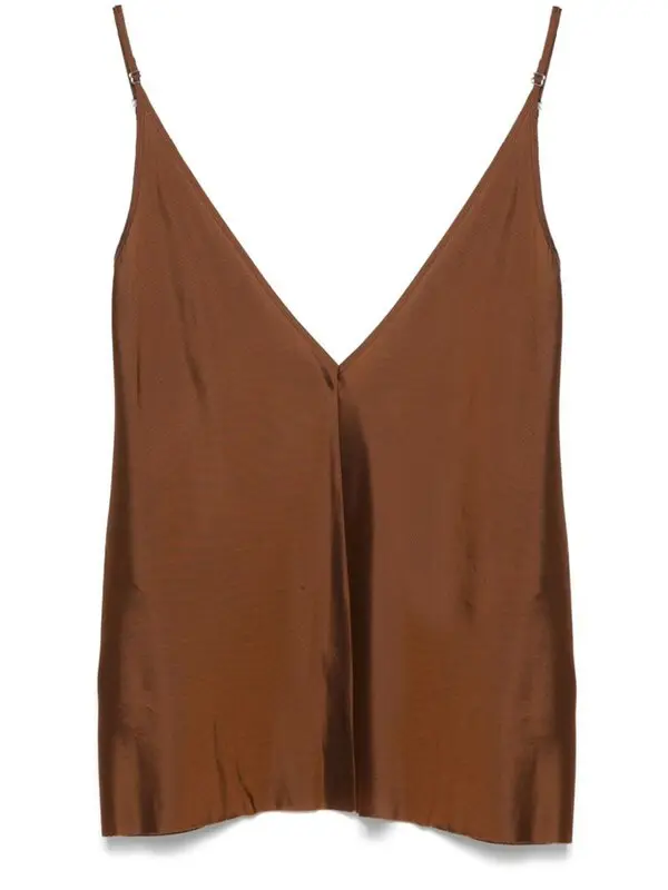 BETTTER V-neck Camisole Top - Brown