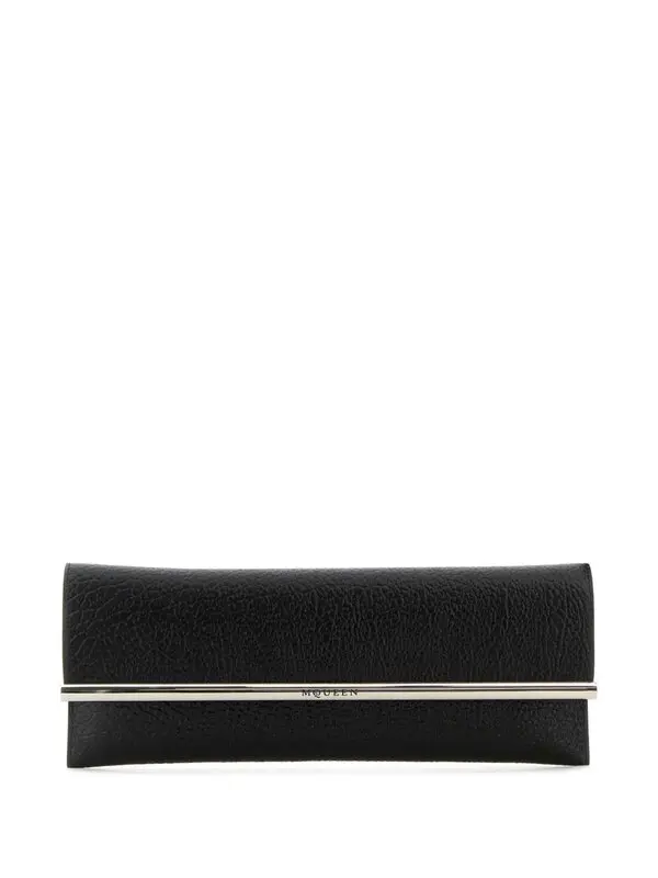 Alexander McQueen Cross B-long Clutch - Black