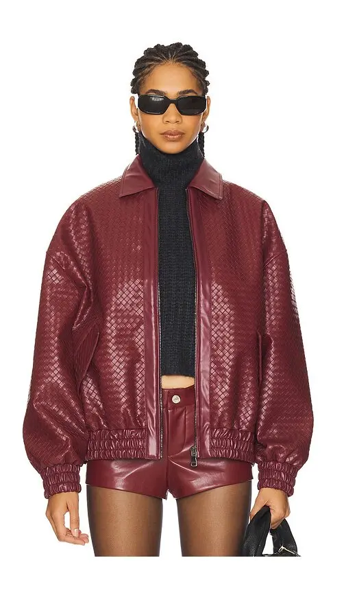 Lioness Kenny Bomber Jacket - Burgundy